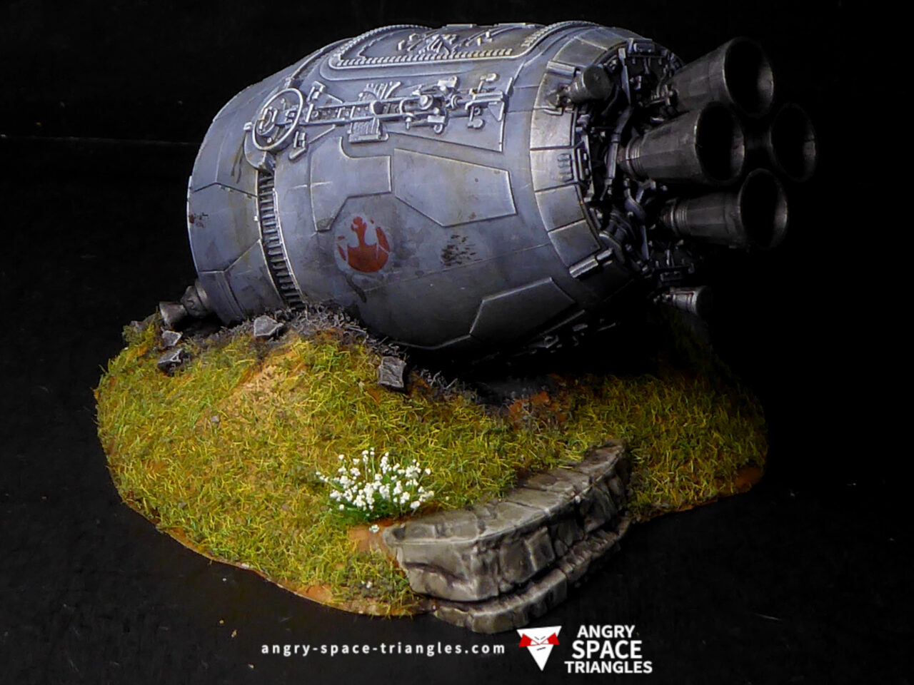Painted Crashed Escape Pod for Star Wars Legion