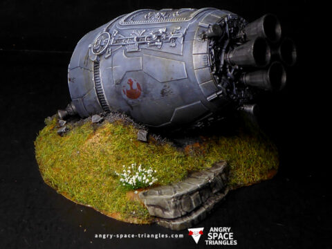 Painted Crashed Escape Pod for Star Wars Legion