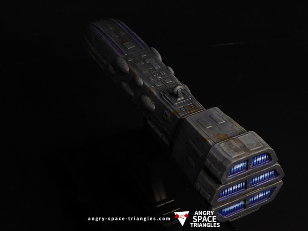 Painted Dreadnought-class Heavy Cruiser Commission for Star Wars Armada