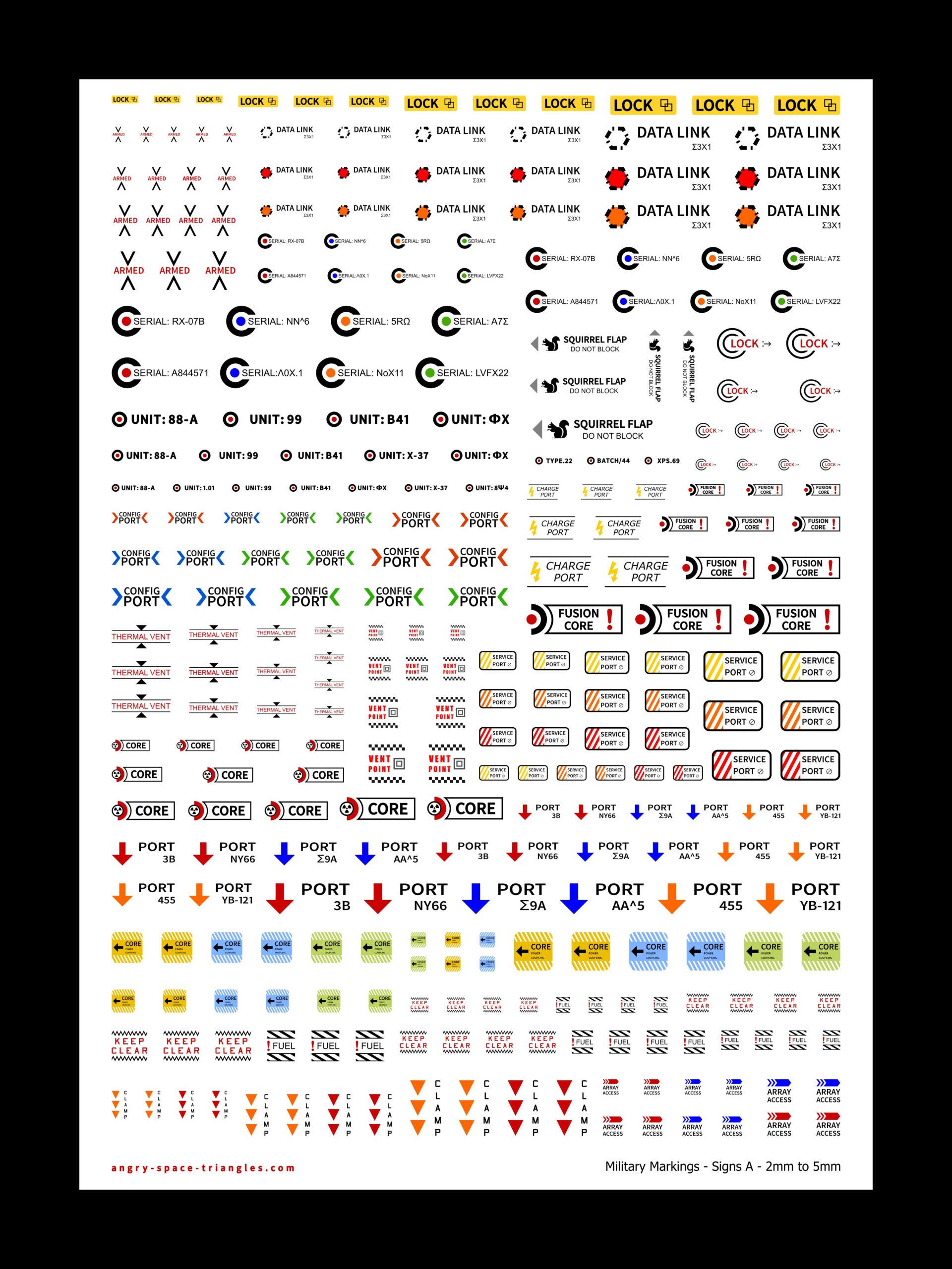 Military Decals and Markings