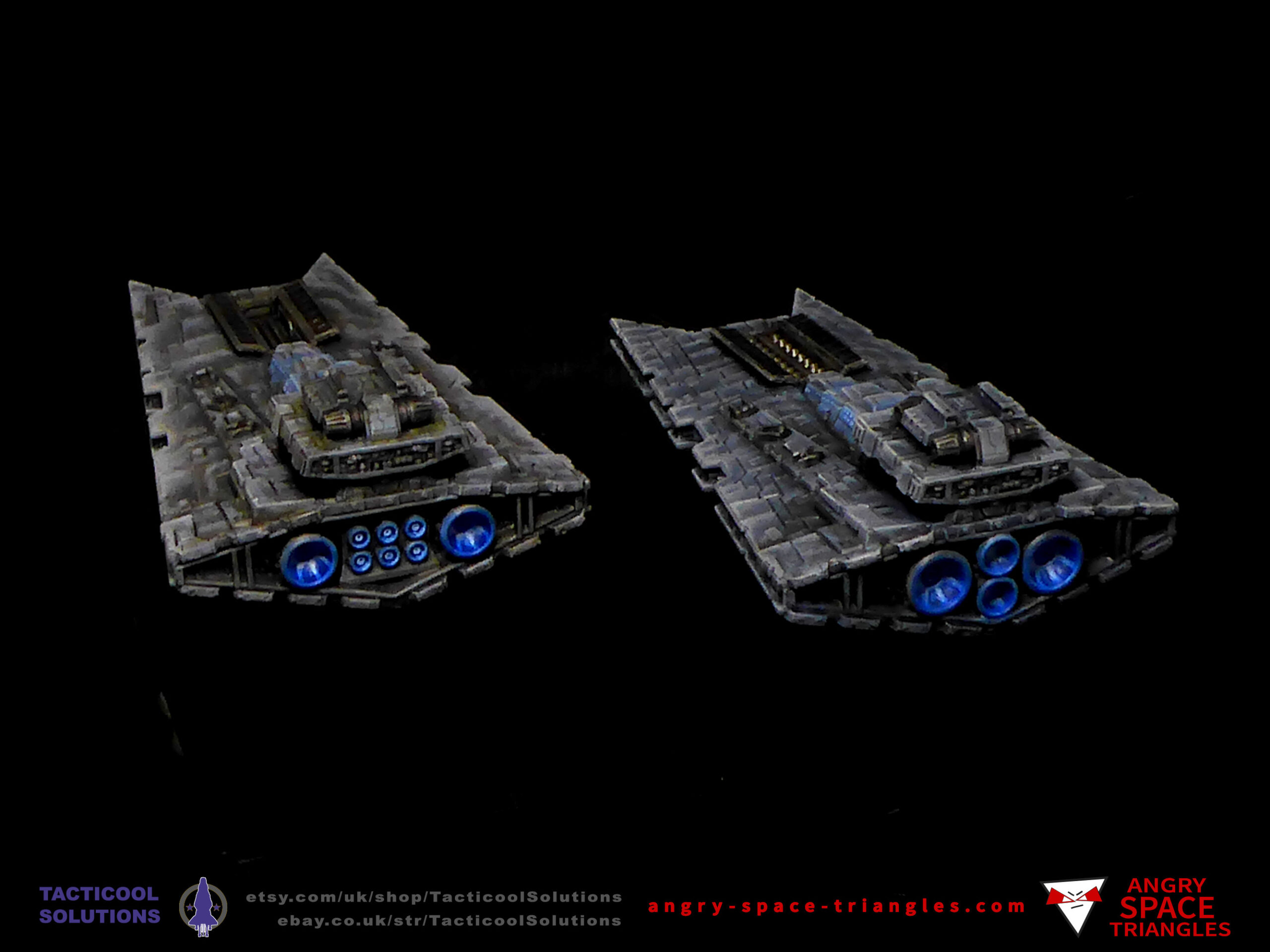 Painted Gladiator Star Destroyers for Stare Wars Armada (3D Printed)