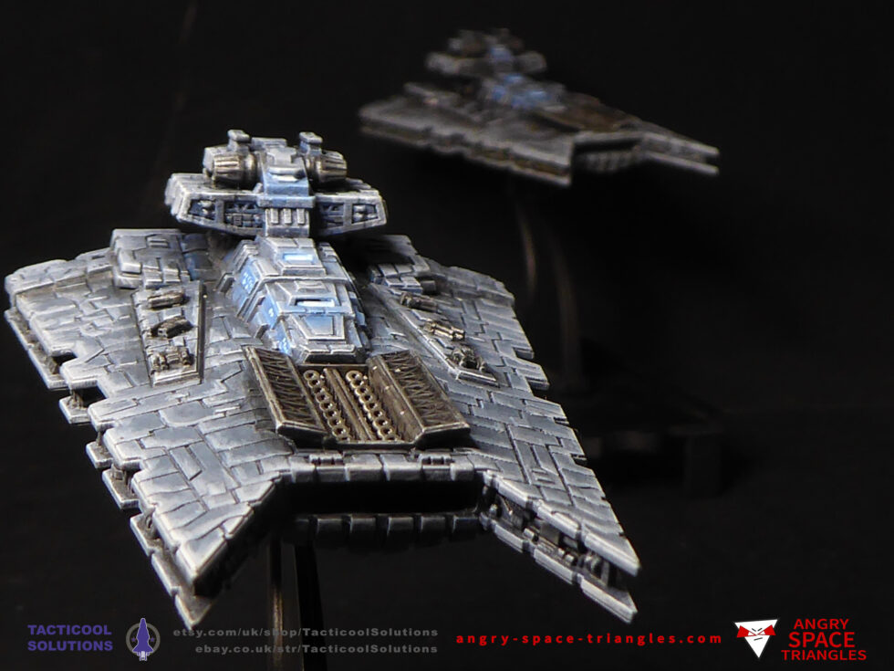 Painted Gladiator Star Destroyers for Stare Wars Armada (3D Printed)