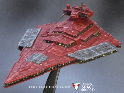 Red Victory Star Destroyer - Newly painted