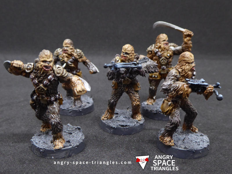 Painted Wookies and Chewie for Star Wars Legion