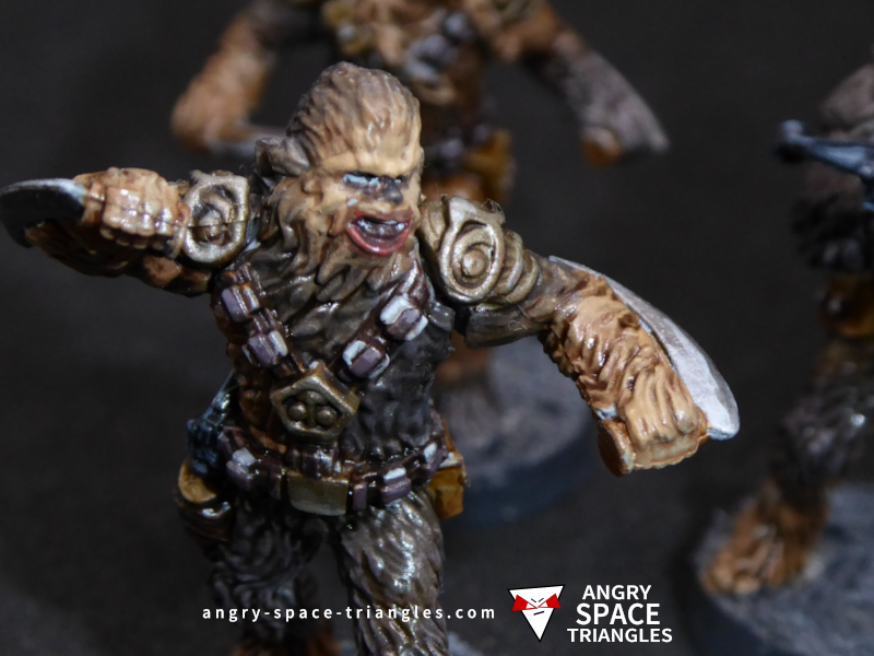 Painted Wookies and Chewie for Star Wars Legion