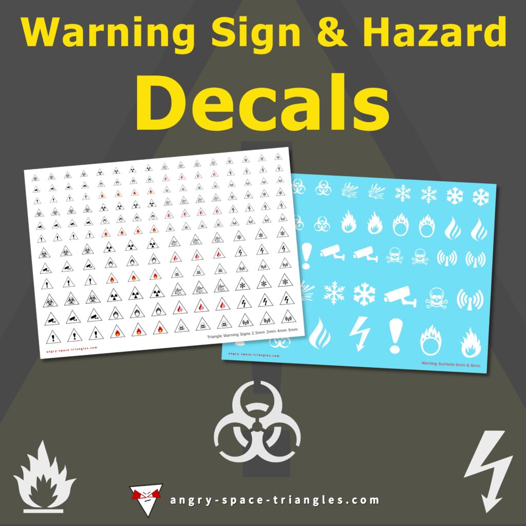 Warning and Hazard Signs and Symbol Decals